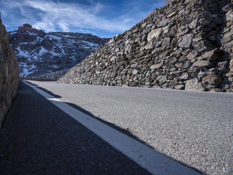 Scenic View of Stelvio Pass in South Tyrol, Italy HDRi Maps and Backplates