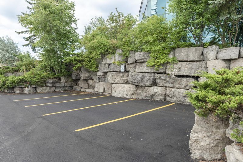 Stone Wall Parking Lot in Toronto, Ontario, Canada HDRi Maps and Backplates