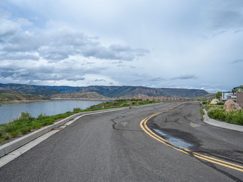 Straight Road through the Colorado Landscape, USA HDRi Maps and Backplates