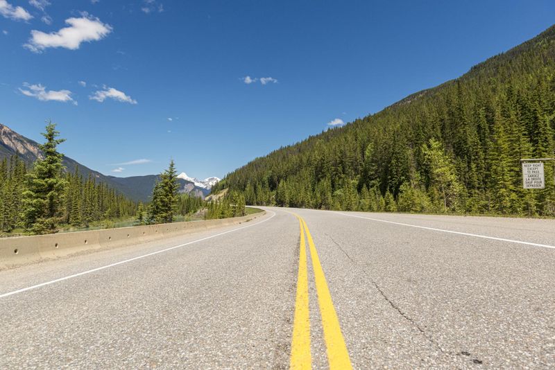 Straight Road Through the Highlands of British Columbia HDRi Maps and ...