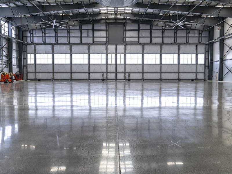 Straight Road to Loading Dock with Concrete HDRi Maps and Backplates