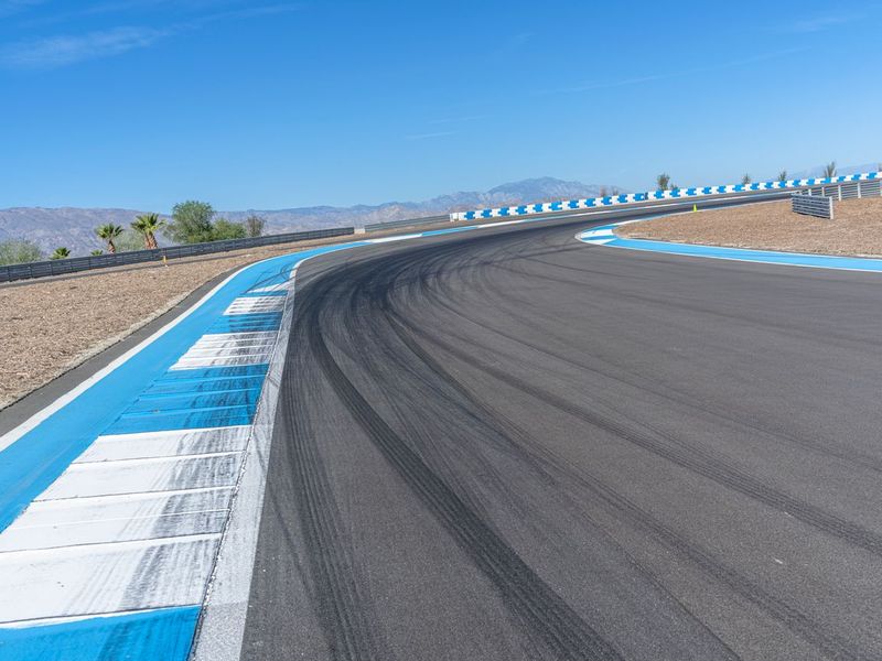 Straight Road on a Racing Track in the USA HDRi Maps and Backplates