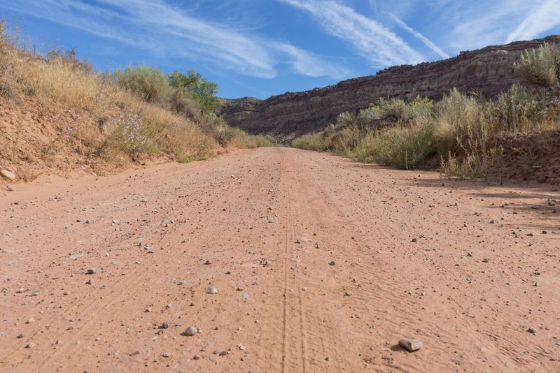 Straight Road Through Red Rock Utah - HDRi Maps and Backplates