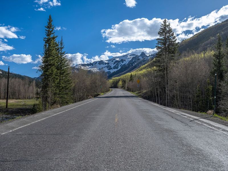 Straight Road Through Snowy Landscape in Ironton, Colorado HDRi Maps ...