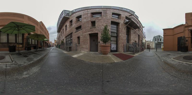 Street View in Pasadena, California, USA HDRi Maps and Backplates
