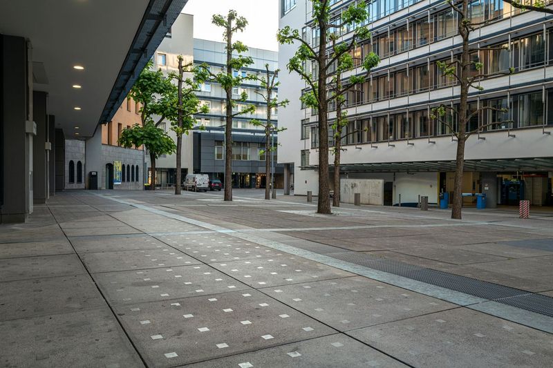 Stuttgart City Plaza: Vibrant Urban Design HDRi Maps and Backplates