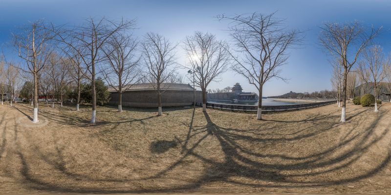 Suburban Park in Beijing: A Serene Oasis of Grass and Trees HDRi Maps ...