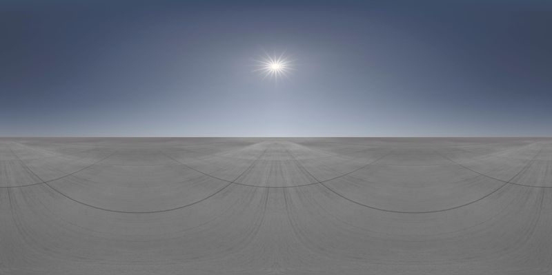 The Sun Shines over a Vast Open Space in the Desert HDRi Maps and ...