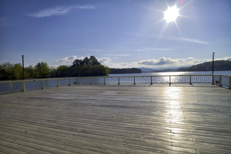 Sunlit Boardwalk on the Shores of Lake Hiawassee, Georgia HDRi Maps and ...