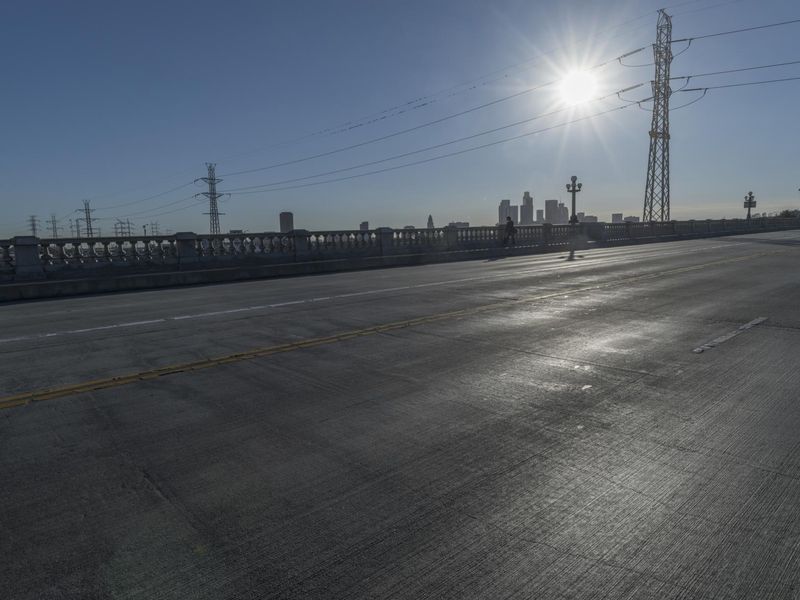 Sunny Day in Oakland: Highway and Urban Skyline HDRi Maps and Backplates