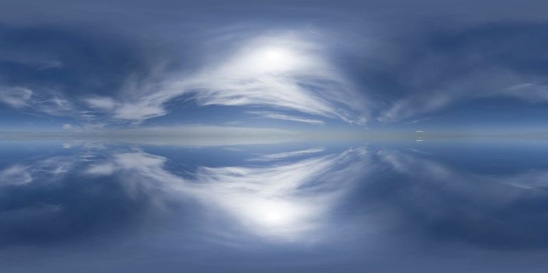 Sunny Open Space Under a Dramatic Sky Dome HDRi Maps and Backplates