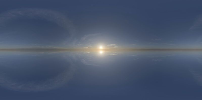 Sunny Open Spaces at Dawn HDRi Maps and Backplates