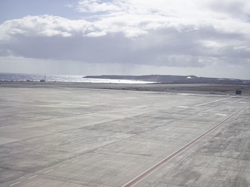 Sunny Spain: Cement Runway with Ocean View HDRi Maps and Backplates