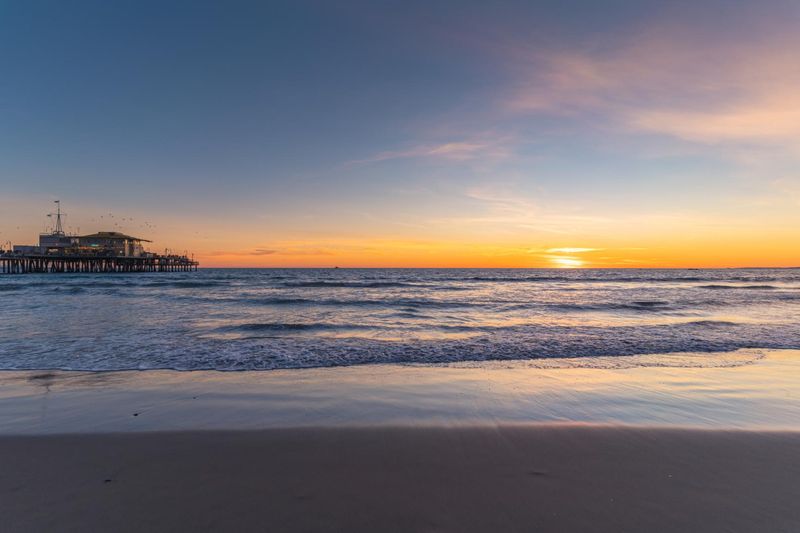 Sunrise Beach Scene in Los Angeles, California, USA HDRi Maps and ...