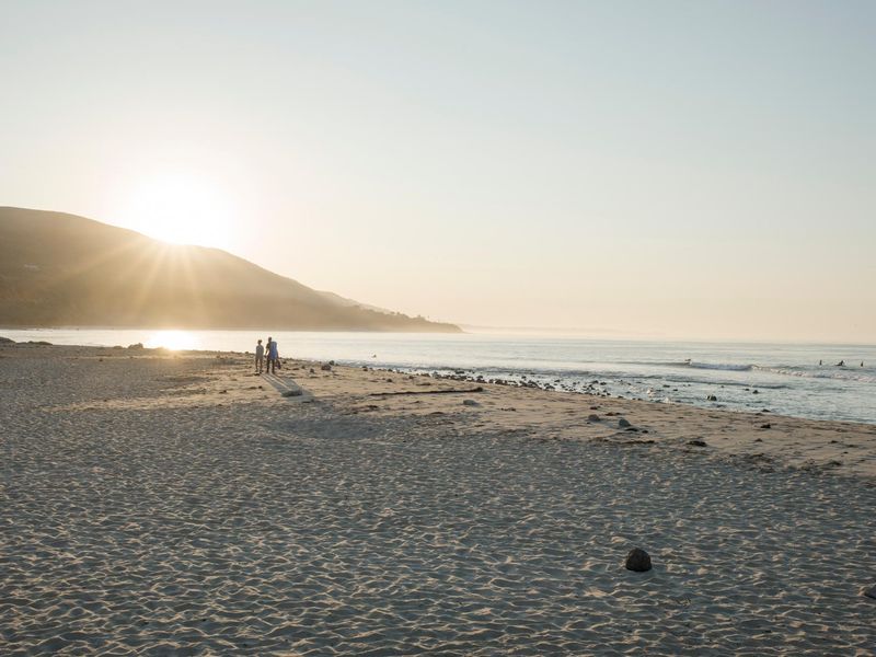 Sunrise on the Coastal Beach HDRi Maps and Backplates