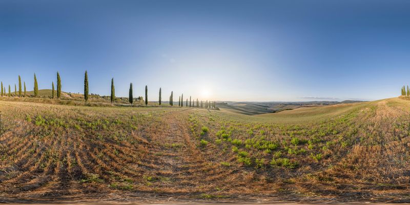 Sunrise in Tuscany: Exploring the Rural Landscape of Italy HDRi Maps ...