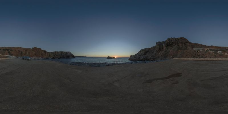 Sunset on the Beach in Portugal: Rocky Formations and Vibrant Colors ...