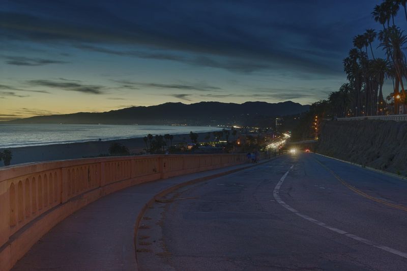 Sunset Beach Road, Santa Monica, California HDRi Maps and Backplates