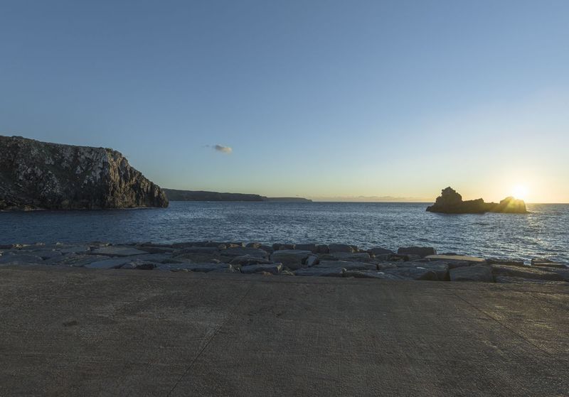 Sunset over Coastal Rocks in Portugal HDRi Maps and Backplates