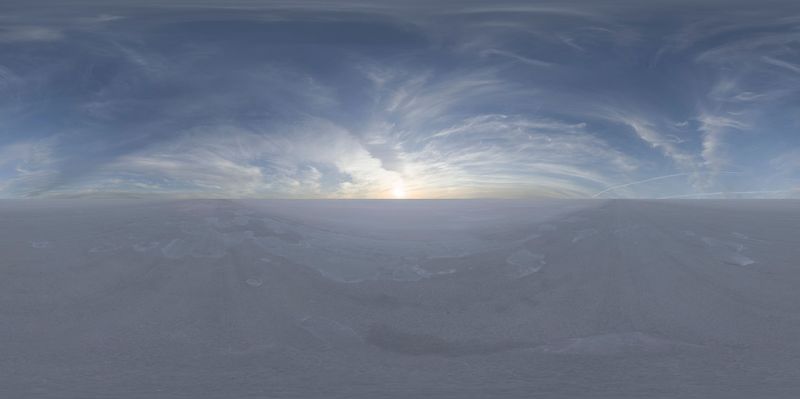 Sunset Painting: Sky and Ocean HDRi Maps and Backplates