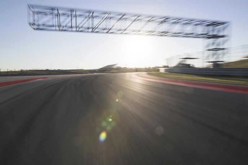 Sunset Race Track with Blurry View of Car and Motorcycle HDRi Maps and ...