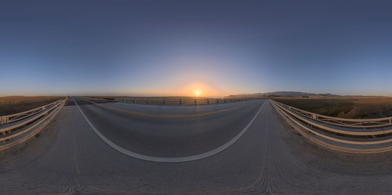 Sunset Road Along the California Coastline: Embracing Nature's Beauty ...