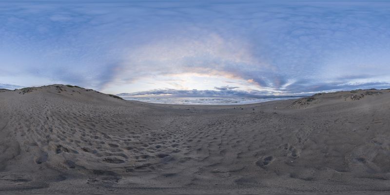 Sunset at the Sand Dunes in California, USA HDRi Maps and Backplates
