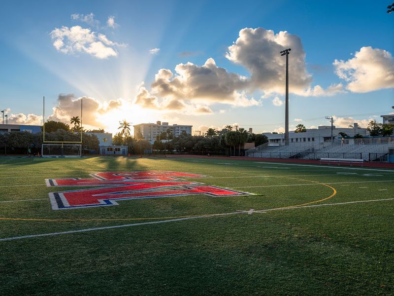 Sunset View of Football Field at California Stadium HDRi Maps and ...