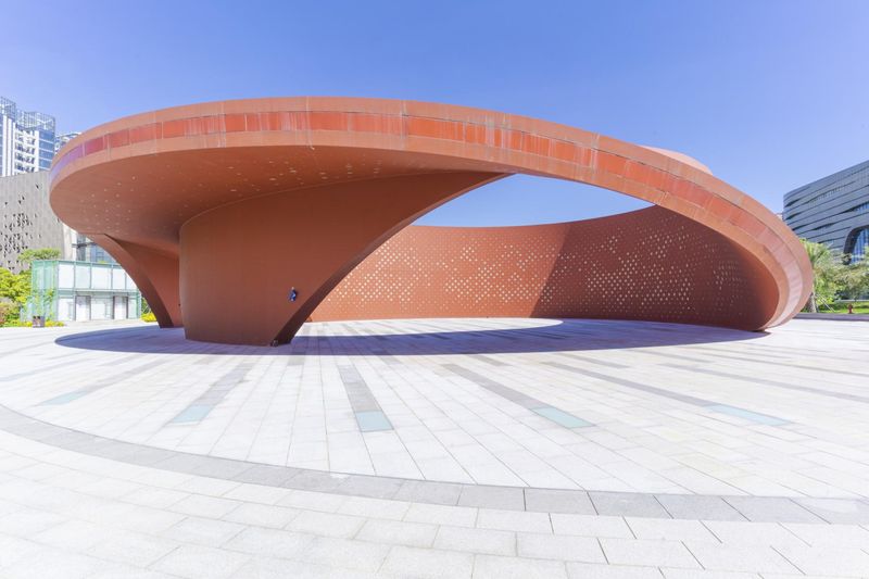 Suzhou Modern Architecture: Circular Monument HDRi Maps and Backplates