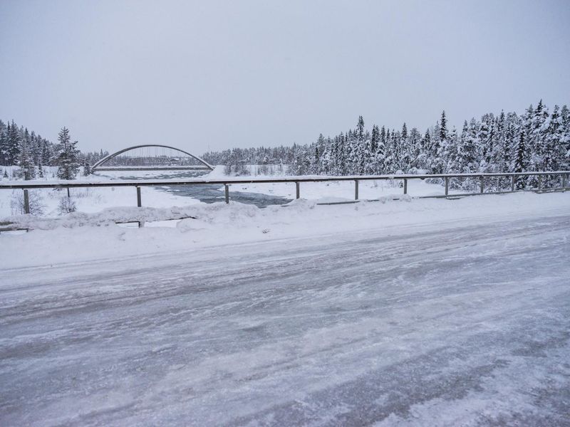 Winter Road in Sweden HDRi Maps and Backplates