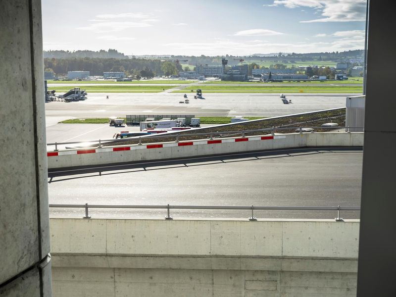 Switzerland: Elevated Parking Deck Over Airport Runway HDRi Maps and ...