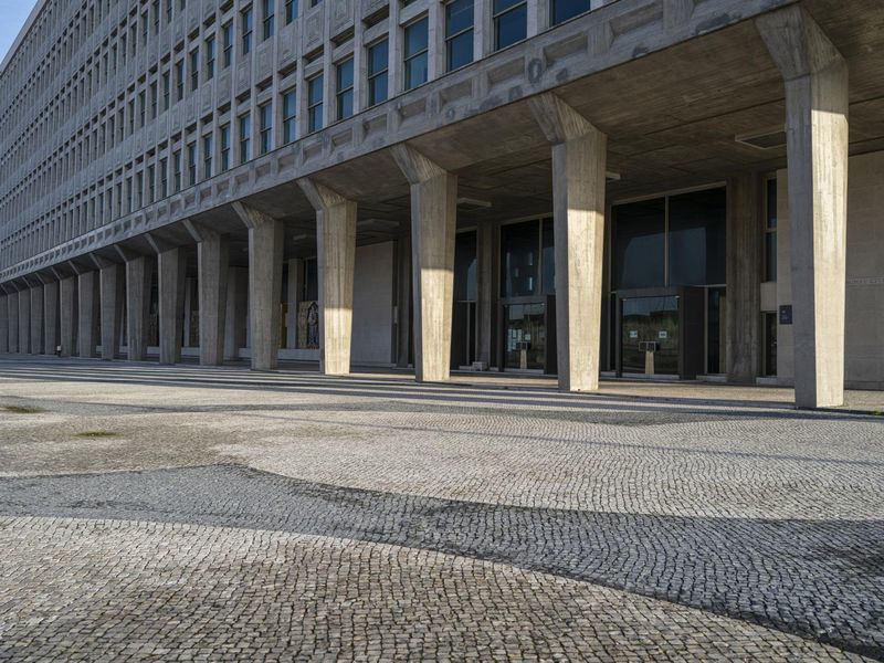Symmetrical Building Facade in Europe HDRi Maps and Backplates