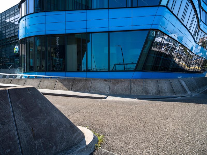 Symmetrical Building Facades and Urban Design HDRi Maps and Backplates