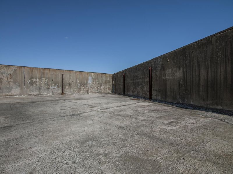 Symmetrical Concrete Walls in Open Space HDRi Maps and Backplates
