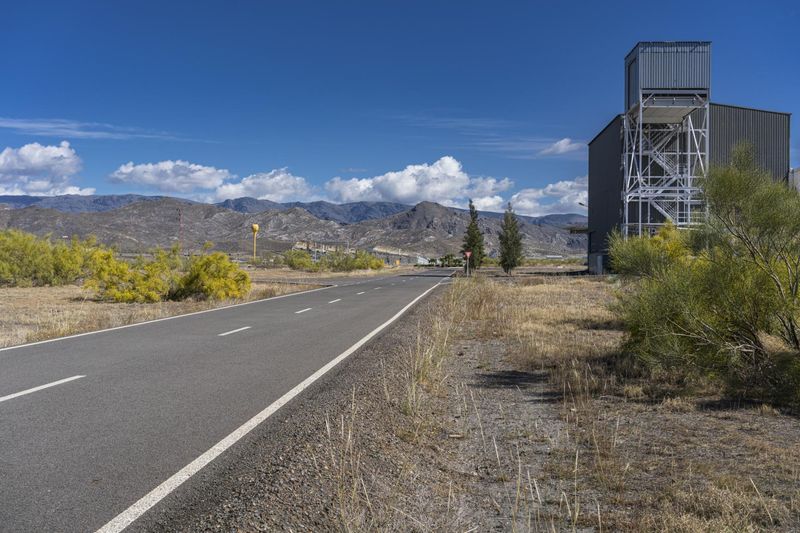 Tabernas Desert Spain: Highway Mountain Landscape HDRi Maps and Backplates