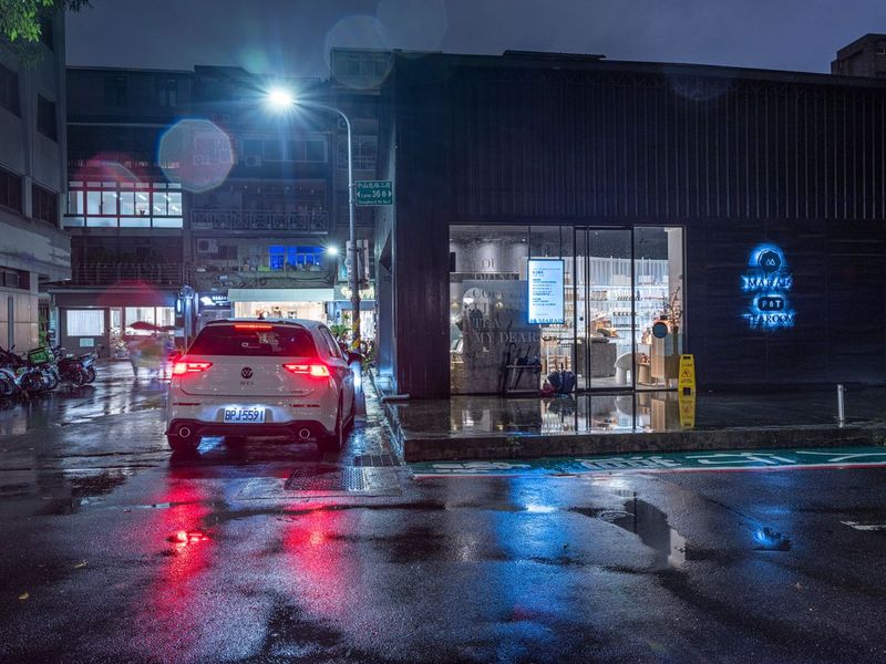 Taipei City Street Corner Storefront in Rain at Night HDRi Maps and ...