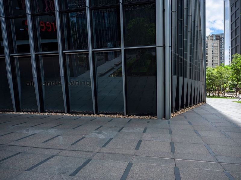 Taipei City Urban Design Glass Building HDRi Maps and Backplates