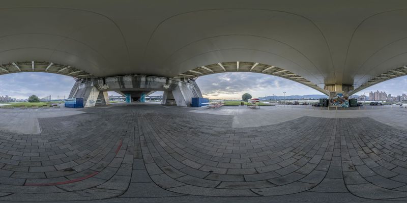Taipei, Taiwan: Urban Design and Graffiti Wall - HDRi Maps and Backplates