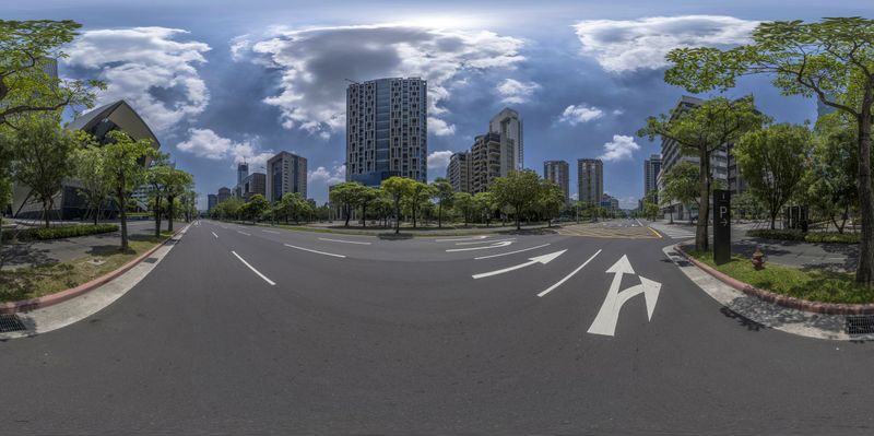 Taipei: Urban Design with High-Rise Buildings HDRi Maps and Backplates