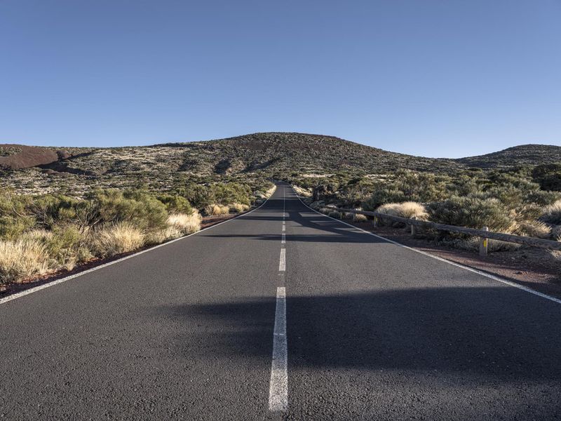 Tenerife Open Road Desert Landscape HDRi Maps and Backplates