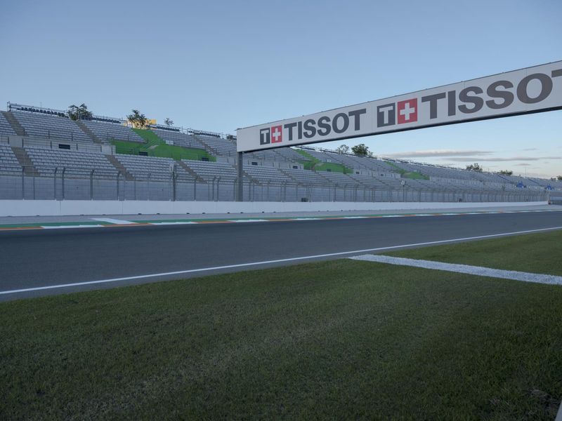 Tissot Sign at Valencia Race Track in Spain HDRi Maps and Backplates