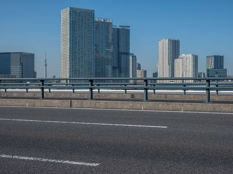 Tokyo: A Day at the Bridge with Clear Skies HDRi Maps and Backplates