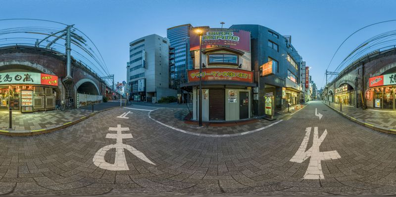 Tokyo, Japan: City Street Intersection HDRi Maps and Backplates