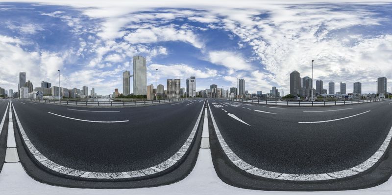 Tokyo, Japan Cityscape at Dawn HDRi Maps and Backplates