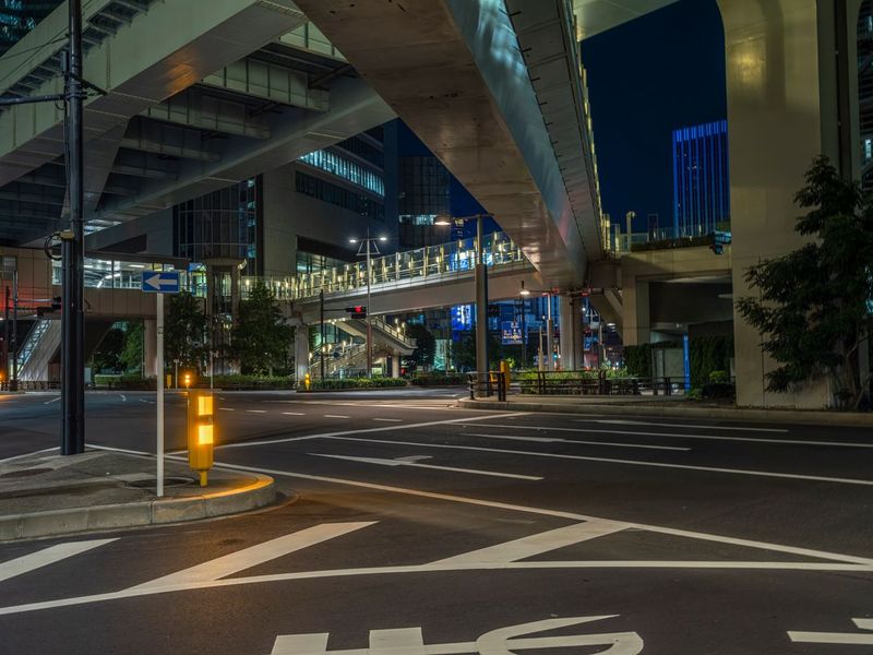 Tokyo at Night: A Bridge Illuminated by City Lights HDRi Maps and ...