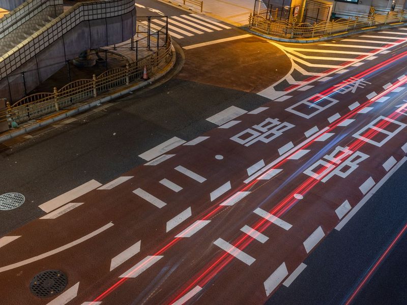 Tokyo Night: City Lights from an Aerial View HDRi Maps and Backplates