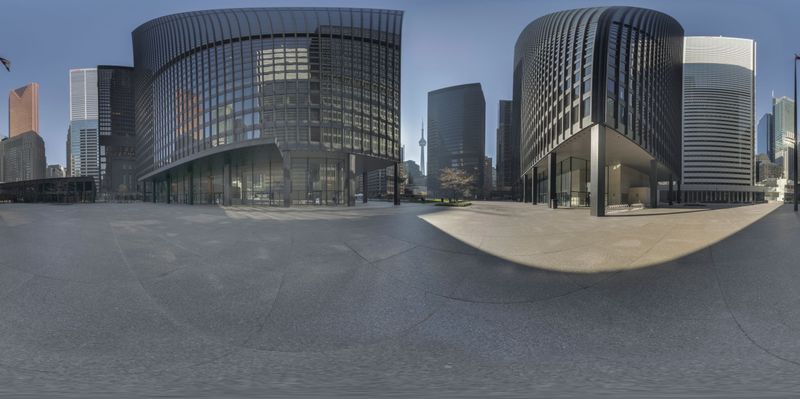Toronto, Canada: City Center with High-Rise Buildings HDRi Maps and ...