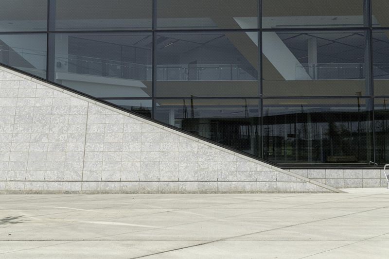 Toronto Concrete Building in Open Space HDRi Maps and Backplates