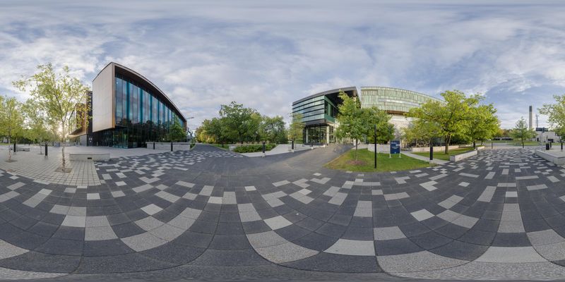 Toronto, Ontario: Curved Walkway and Modern Architecture HDRi Maps and ...