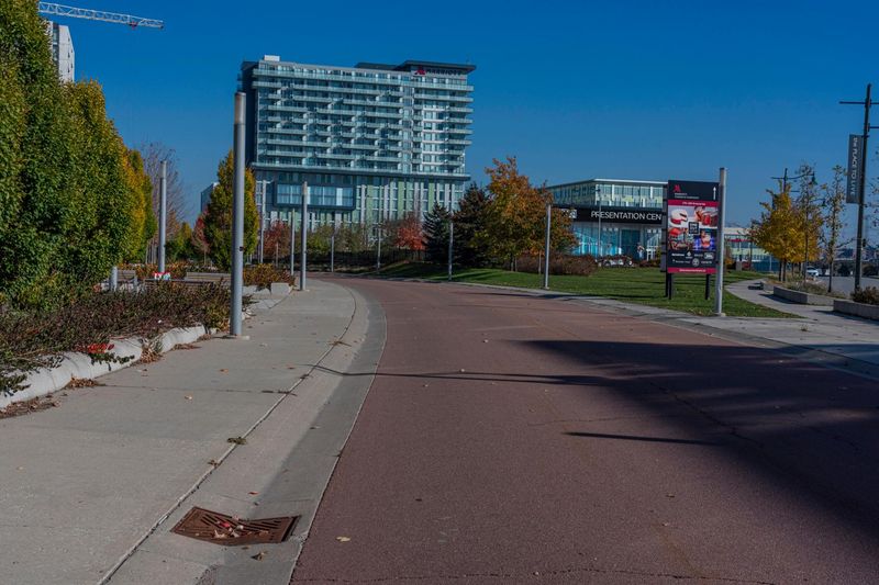 Toronto's Residential Area: A Straight Road HDRi Maps and Backplates